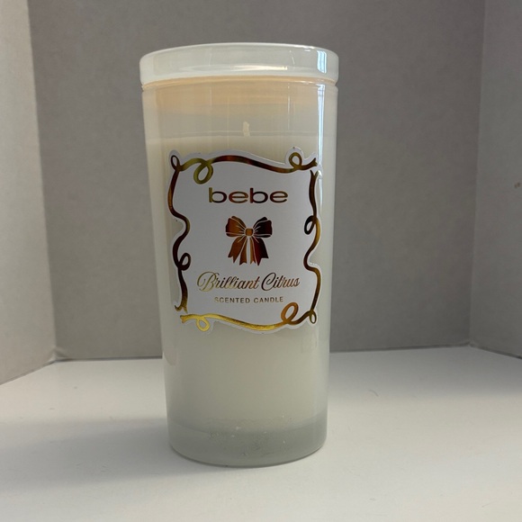 bebe | Accents | Bebe Brilliant Citrus Scented Candle With Lid Tall 18 ...